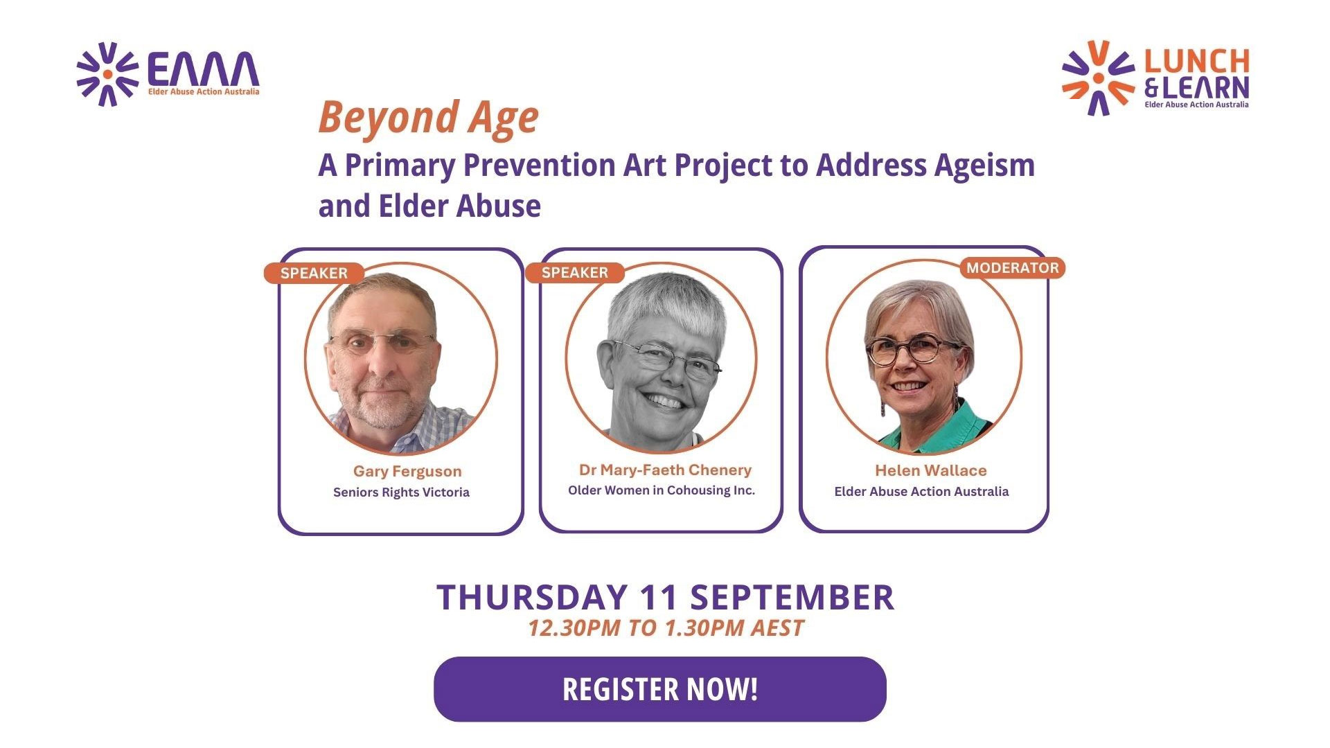 Beyond Age Lunch and Learn | Seniors Rights Victoria